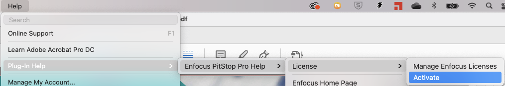 I need to enable Enfocus Pitstop Pro plugin for Adobe Acrobat Pro