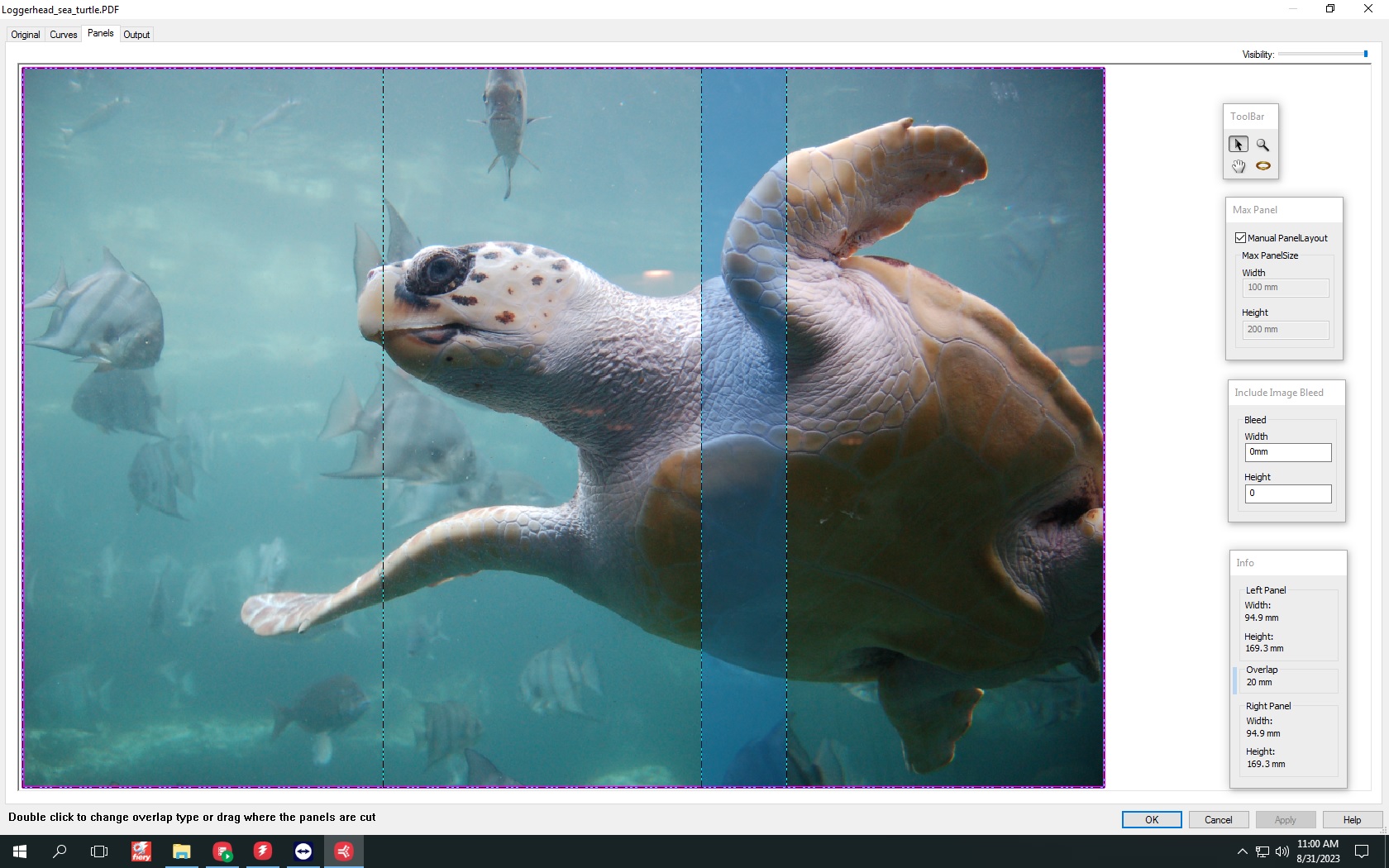 How to setup Panels Overlap for manual imported files in Fiery Prep-it