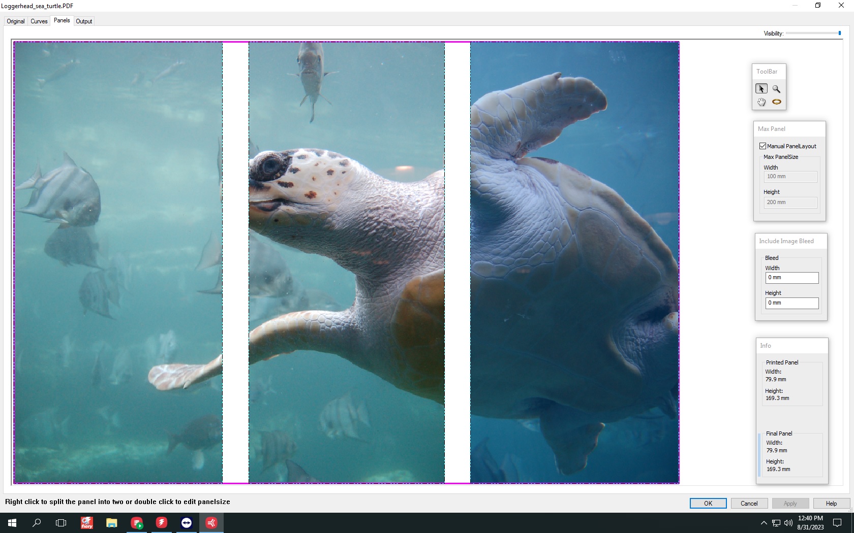How To Setup Panels Overlap For Manual Imported Files In Fiery Prep It