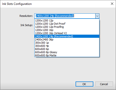 Setting Ink Density in FilmMaker