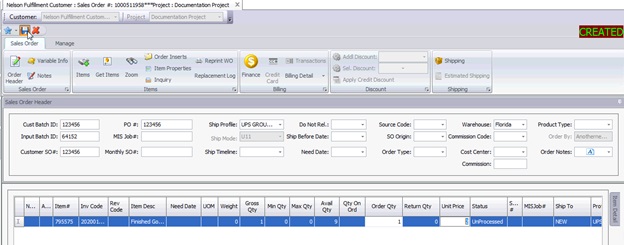 How to add an item to every sales order created for a Project