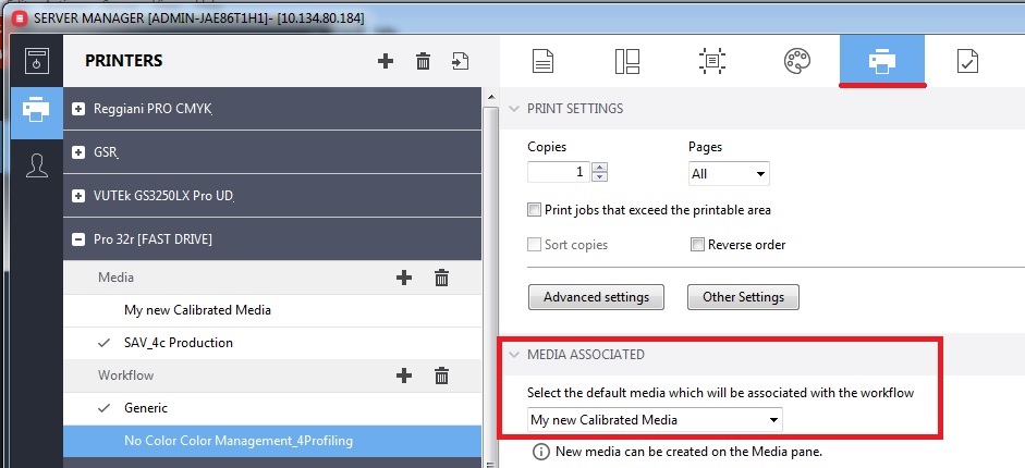 How to create an ICC profile with 3th party software in Fiery XF?