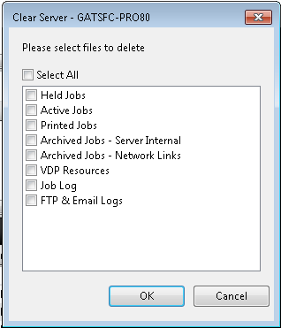 How to use Clear Server on Fiery Central
