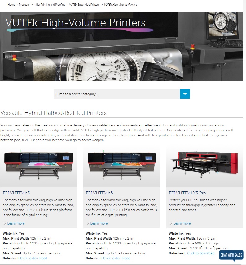 All Printer Specifications